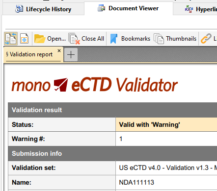 Mono eCTD Viewer - Free eCTD Lifecycle Viewer